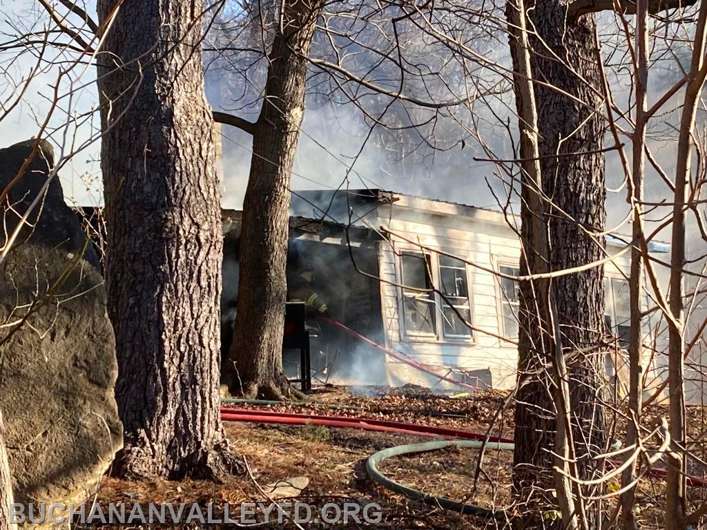 27 Double pulls for the house fire - Buchanan Valley Fire Department