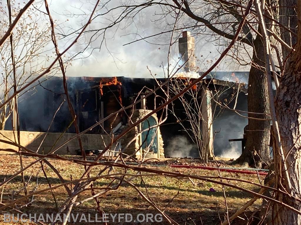 27 Double pulls for the house fire - Buchanan Valley Fire Department