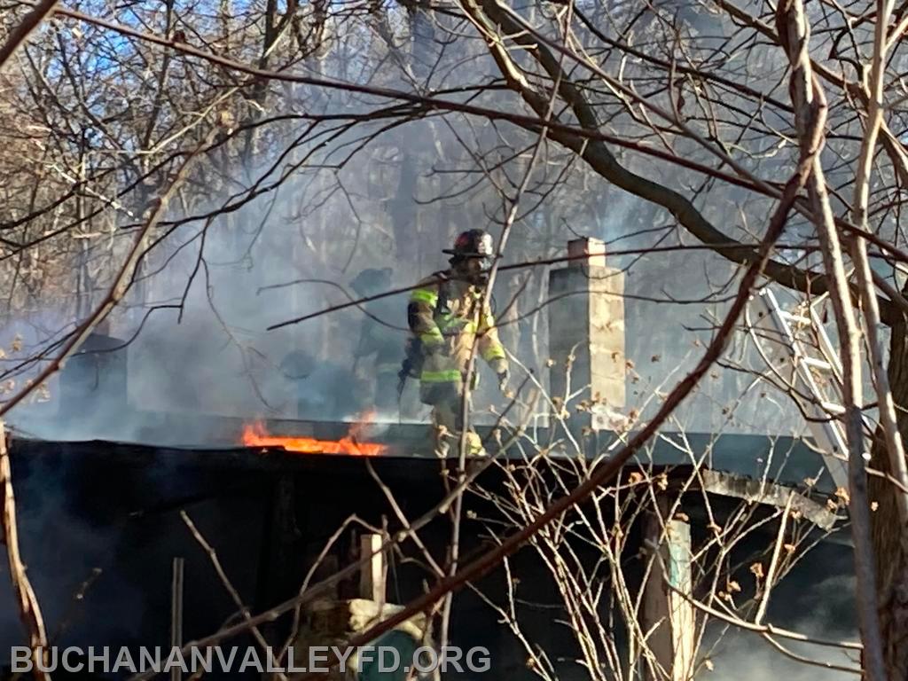 27 Double pulls for the house fire - Buchanan Valley Fire Department