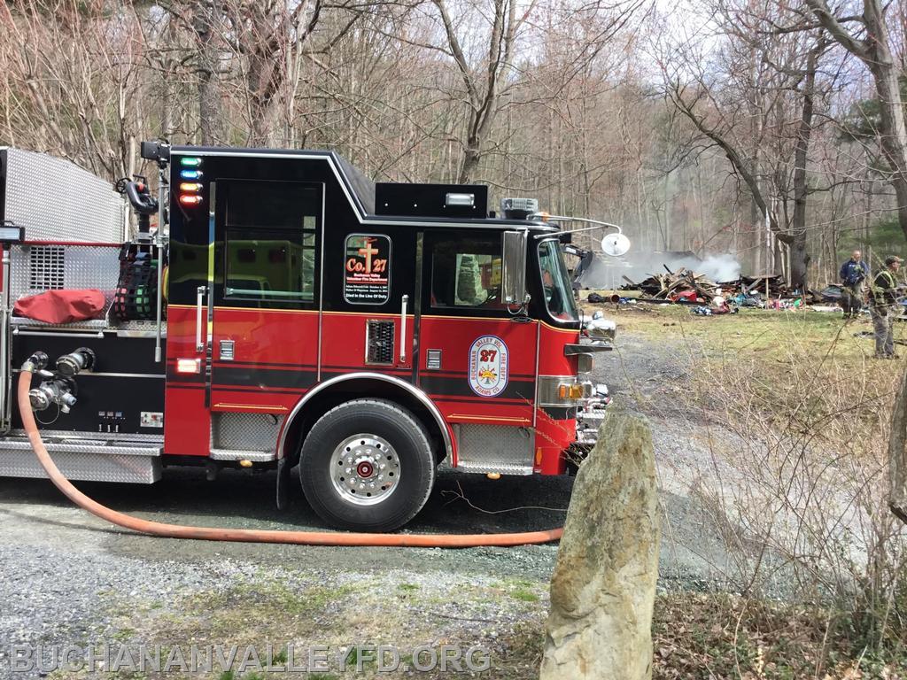 Brush Fire on Chambersburg Rd - Buchanan Valley Fire Department