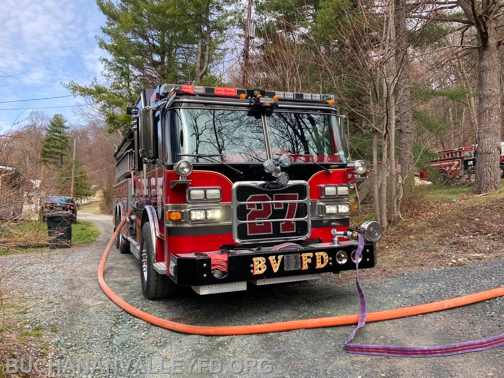 Brush Fire on Chambersburg Rd - Buchanan Valley Fire Department