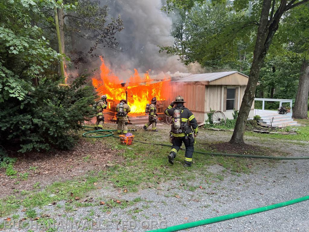 Church Road House Fire - Buchanan Valley Fire Department
